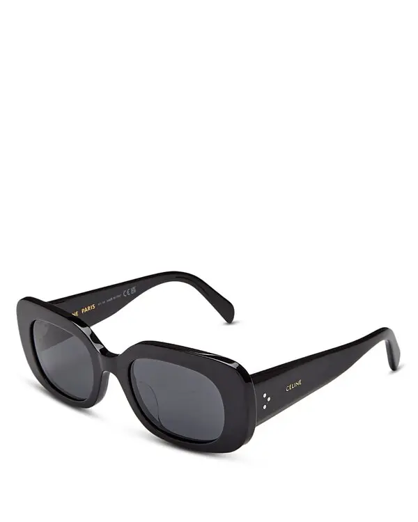 Celine Square Sunglasses, 51mm - Black/gray Solid