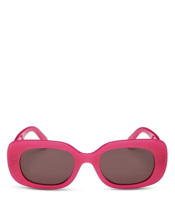 Celine Square Sunglasses, 51mm - Pink/brown Solid