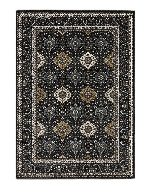 ORIENTAL WEAVERS Vivian Vi04c Area Rug, 7'10 X 10'10 - Navy