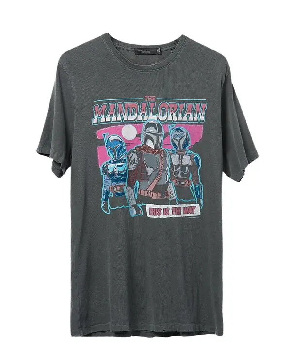 Junk Food Clothing Star Wars The Mandalorian This Is The Way Vintage Tee - Black