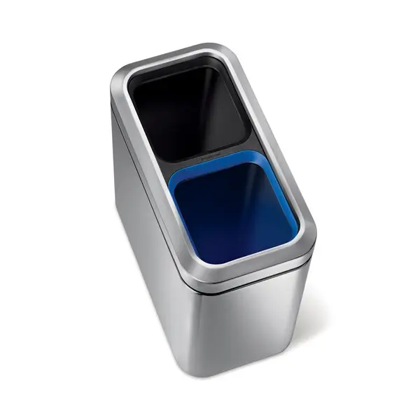 SIMPLEHUMAN 20 Liter Recycling Office Trash Can