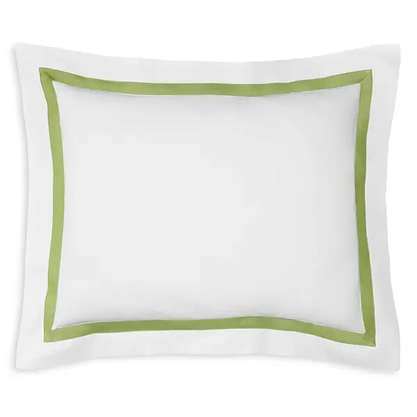 SFERRA Estate Sham, Standard - White/apple