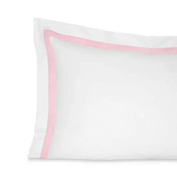 SFERRA Estate Sham, Standard - White/carnation