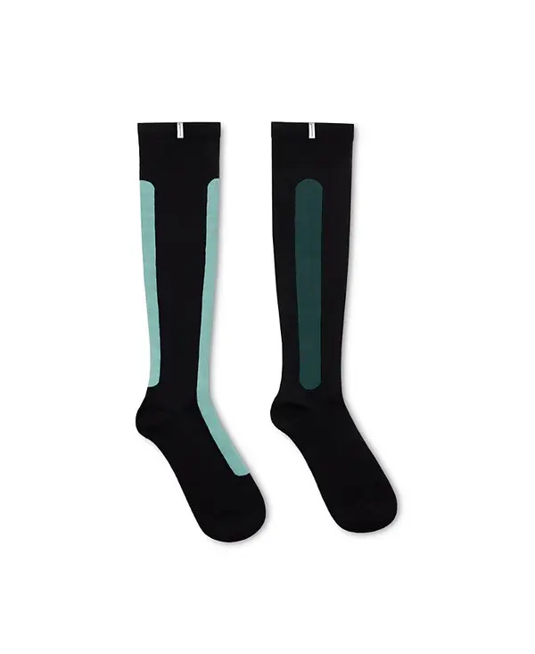 OSTRICHPILLOW Compression Socks - Blue Reef  Caribbean Green