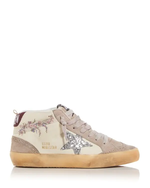 GOLDEN GOOSE Mid Star Low Top Sneakers - White Multi