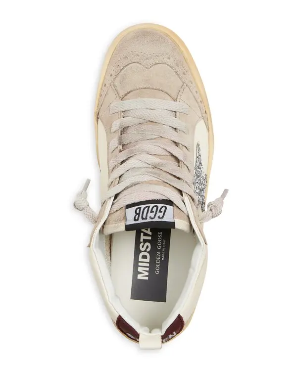 GOLDEN GOOSE Mid Star Low Top Sneakers - White Multi