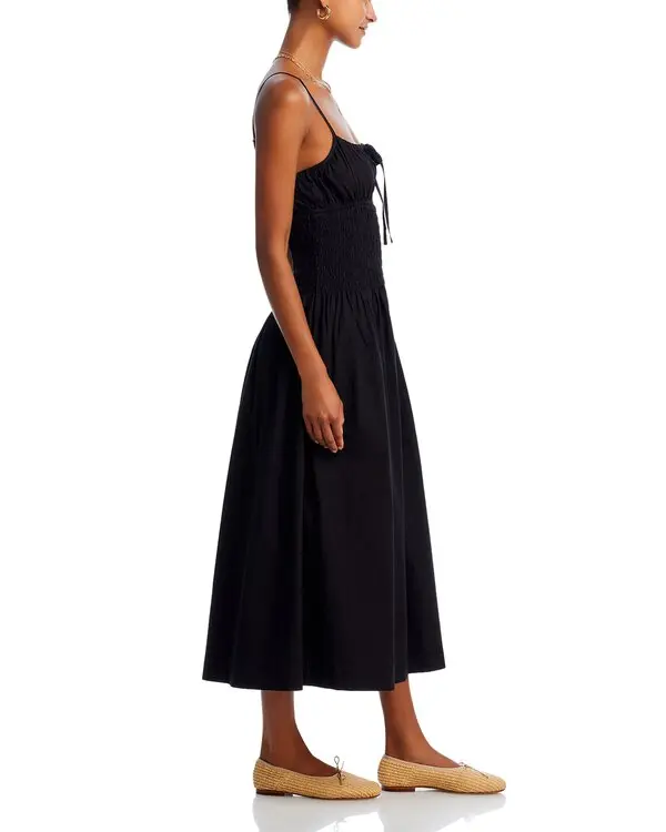 bardot lucia midi dress Silver Metallic Pleated Bardot V Front Midi Dress