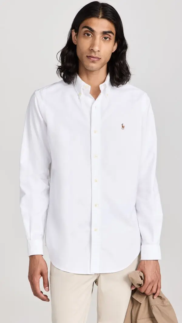 Polo Ralph Lauren Classic Fit Iconic Oxford Shirt - White