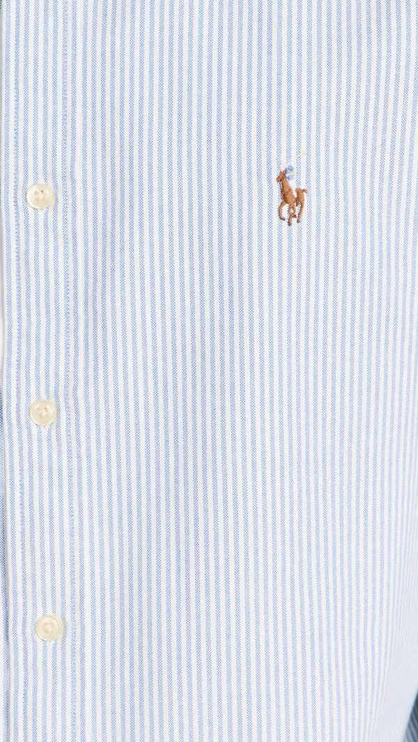 Polo Ralph Lauren Classic Fit Striped Oxford Shirt - Blue/white Stripe