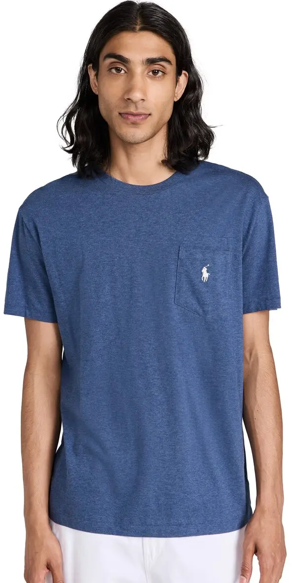Polo Ralph Lauren Classic Fit Pocket Tee - Derby Blue Heather