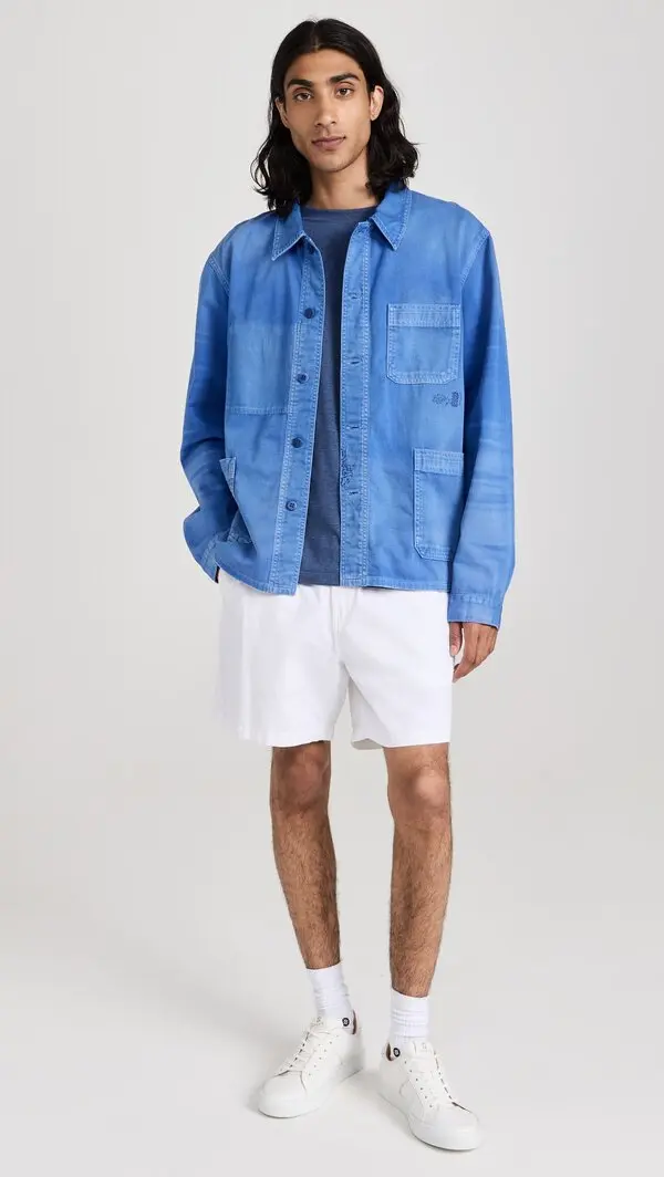Polo Ralph Lauren Classic Fit Pocket Tee - Derby Blue Heather