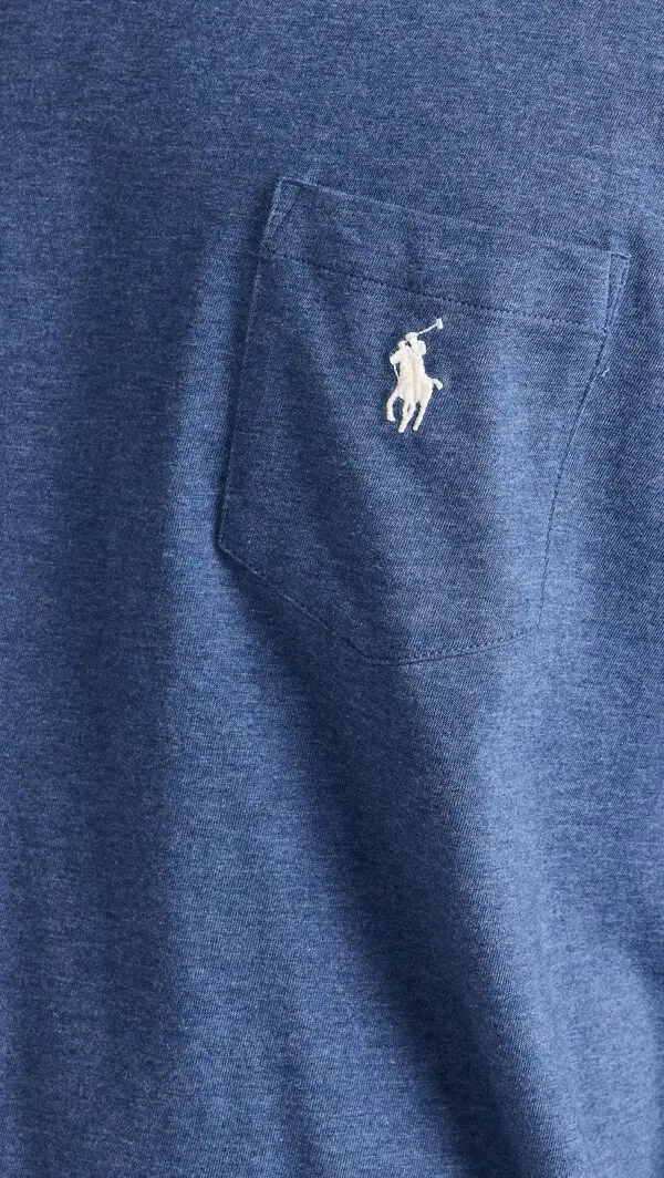 Polo Ralph Lauren Classic Fit Pocket Tee - Derby Blue Heather