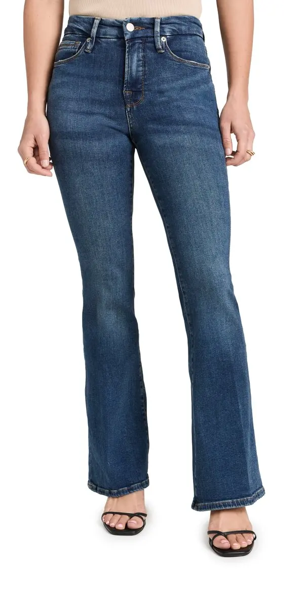 Good American Petite Flare Jeans