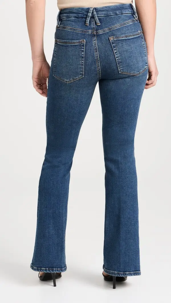 Good American Petite Flare Jeans