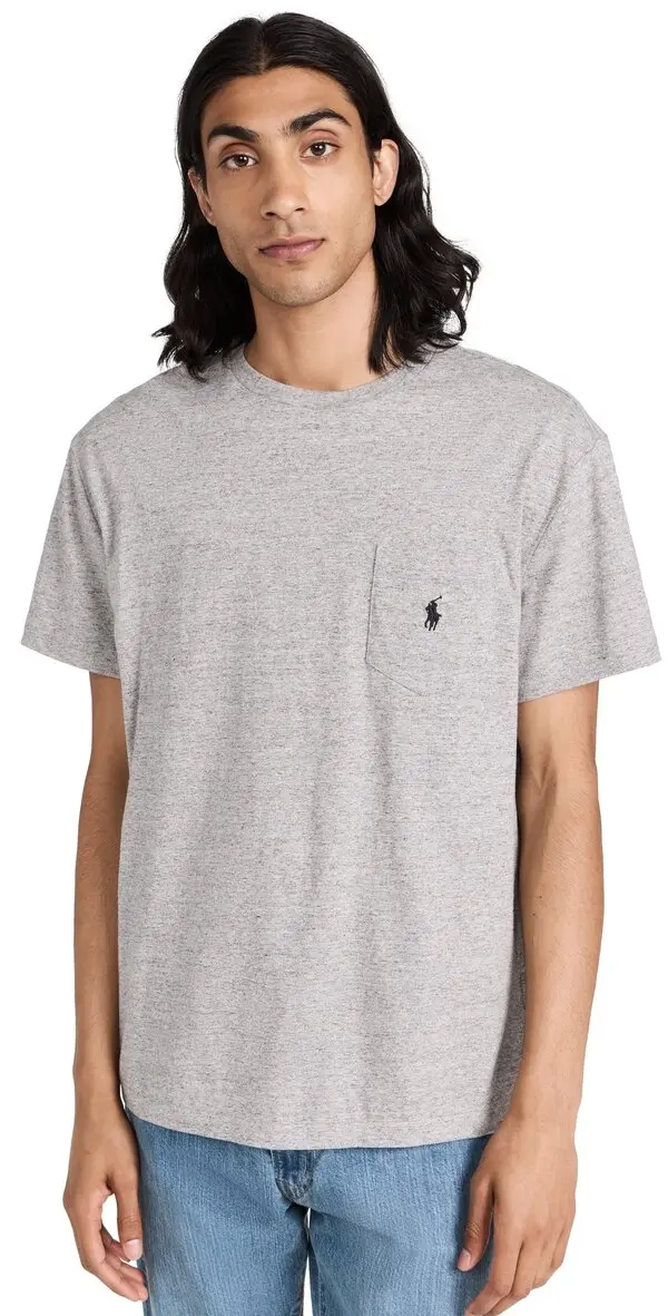 Polo Ralph Lauren Classic Fit Pocket Tee - Heather Grey