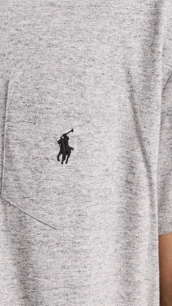 Polo Ralph Lauren Classic Fit Pocket Tee - Heather Grey