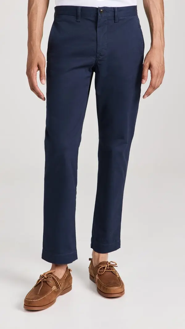 Polo Ralph Lauren Straight Fit Washed Stretch Chino Pants - Nautical Ink