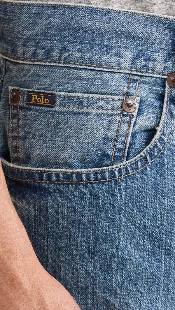 Polo Ralph Lauren Hampton Relaxed Straight Jeans - Stanton Wash
