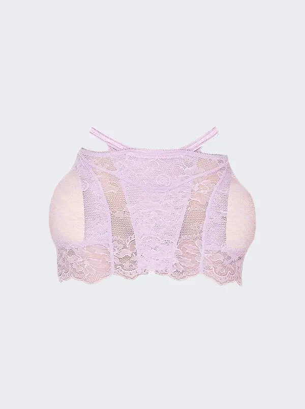 JEAN PAUL GAULTIER X Shayne Oliver Lace Mini Skirt - Lilac