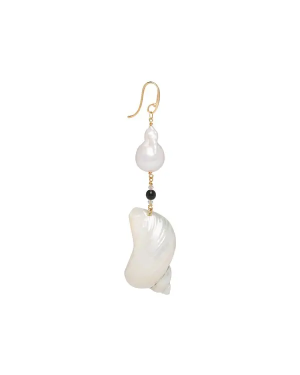 Prada Shell Drop Earrings