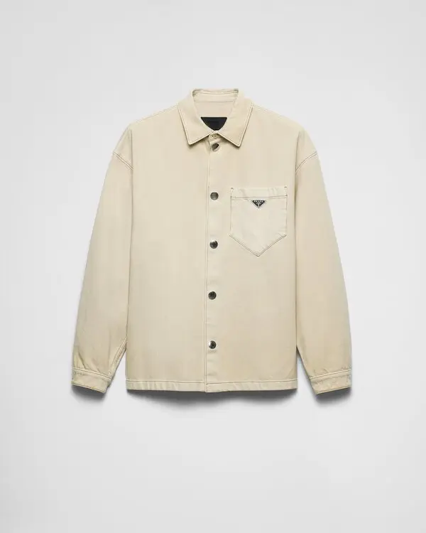 Prada Worn Bull-denim Shirt