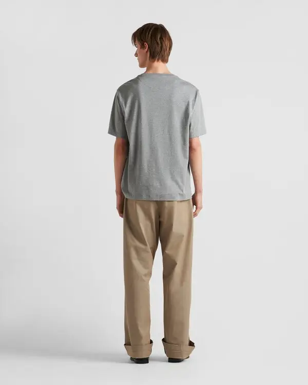 Prada Cotton T-Shirt - Grey | Editorialist
