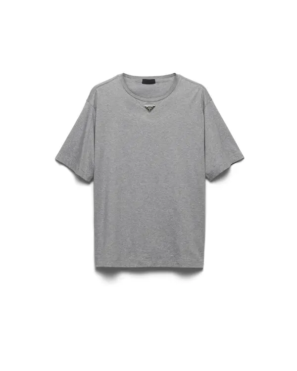 Prada Cotton T-hirt - Grey
