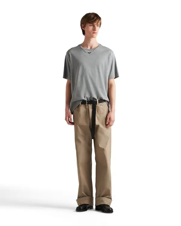 Prada Cotton T-hirt - Grey