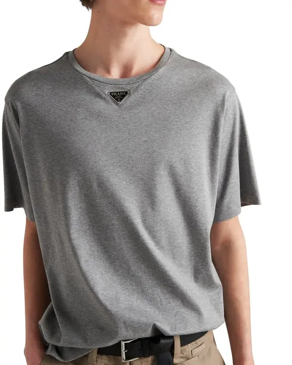 Prada Cotton T-hirt - Grey