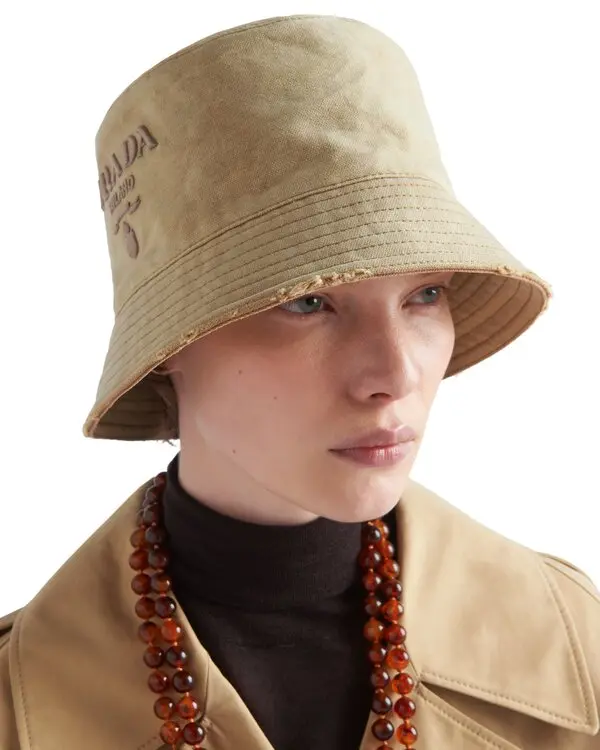 Prada Canvas Bucket Hat