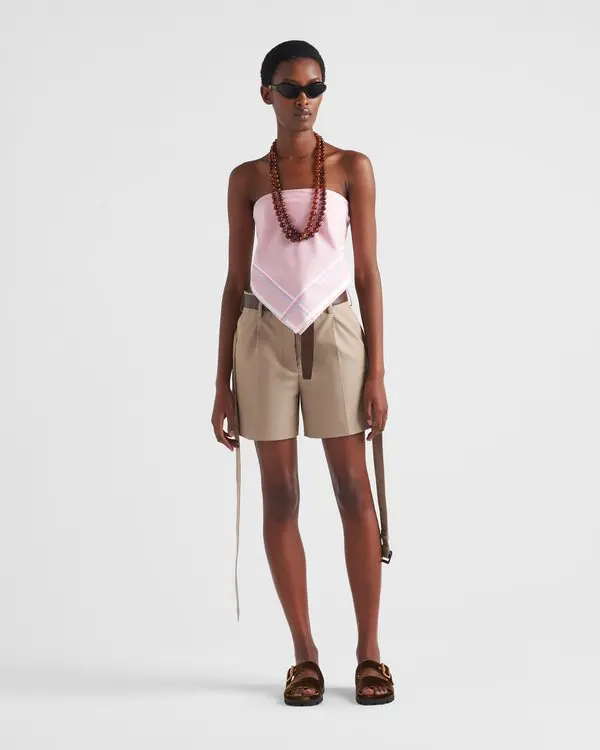 Prada Cotton Twill Bermuda Shorts