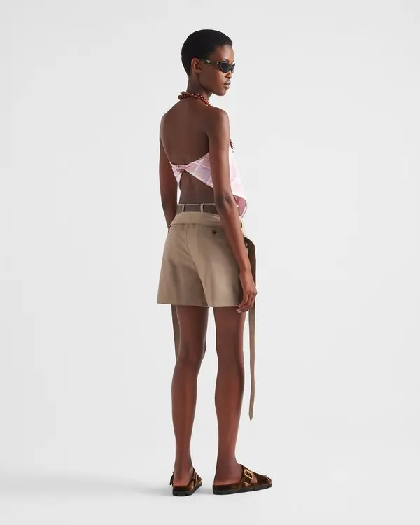 Prada Cotton Twill Bermuda Shorts