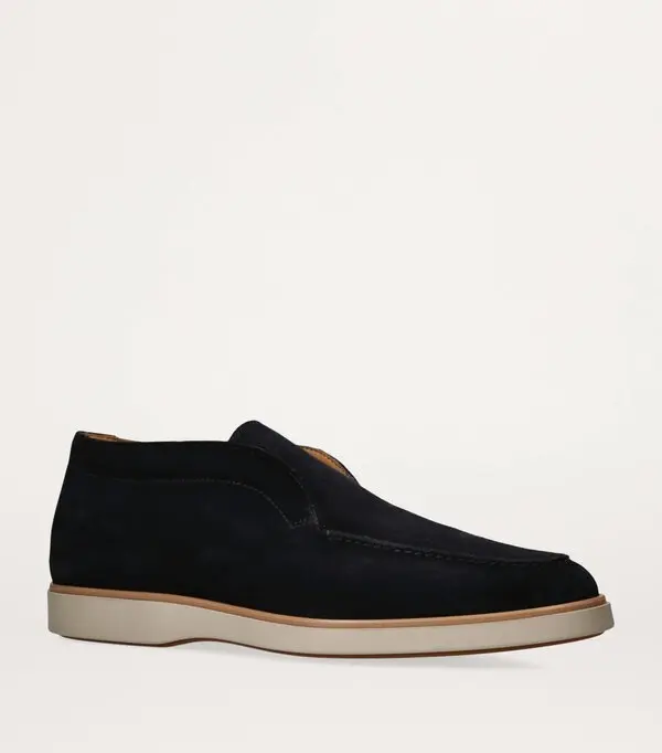 Magnanni Suede Loafers - Navy