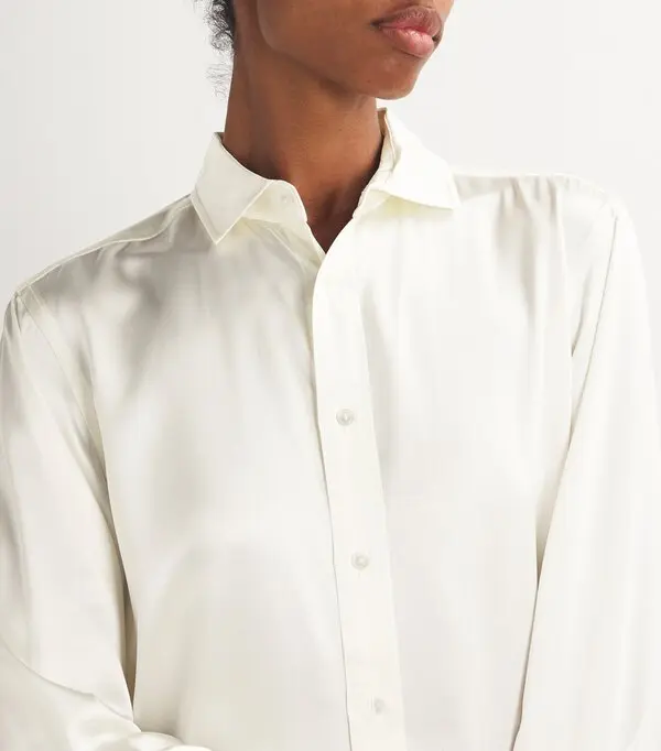 Polo Ralph Lauren Mulberry Silk Shirt - Ivory