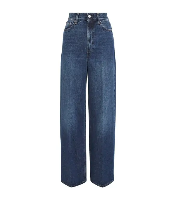 TOTEME Wide-leg Rigid Denim Jeans
