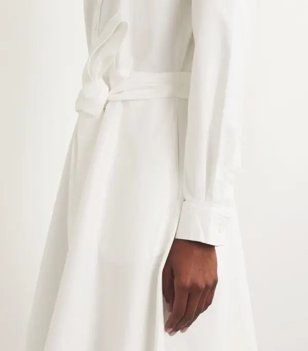 Ralph Lauren Oxford Cotton Belted Shirt Dress In White - 30% Off |  Editorialist