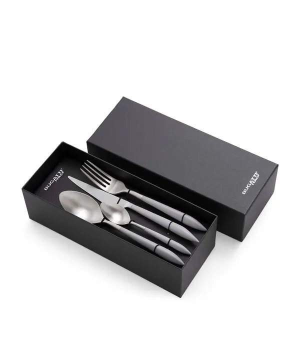 BUGATTI Ares Stainless Steel 24-piece Cutlery Set - Grey