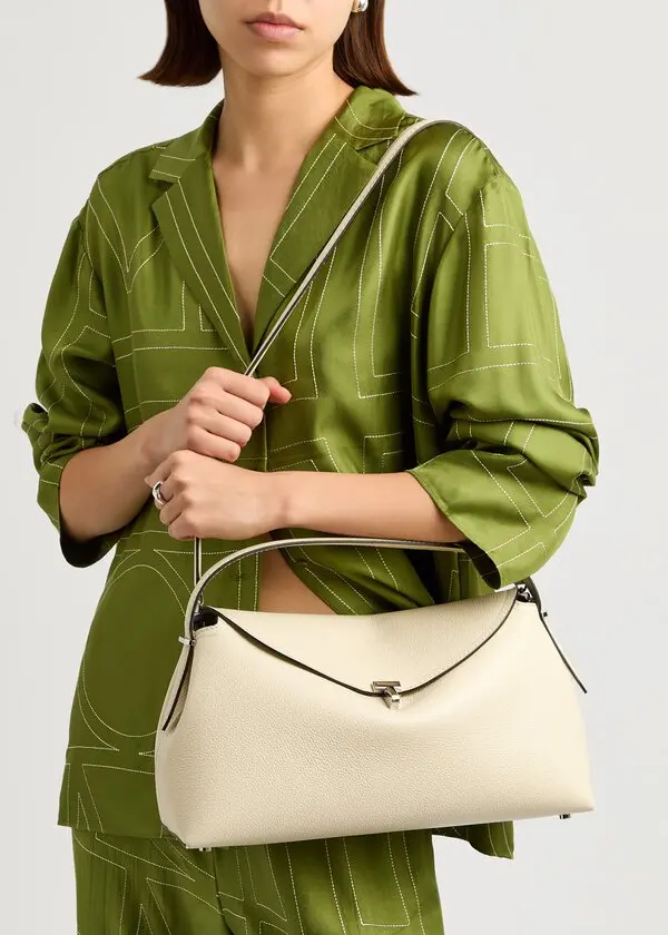 TOTEME T-lock Top Handle Bag - White