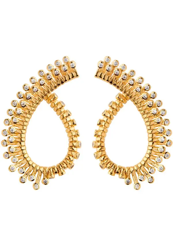 Joanna Laura Constantine Twisted -plated Drop Earrings