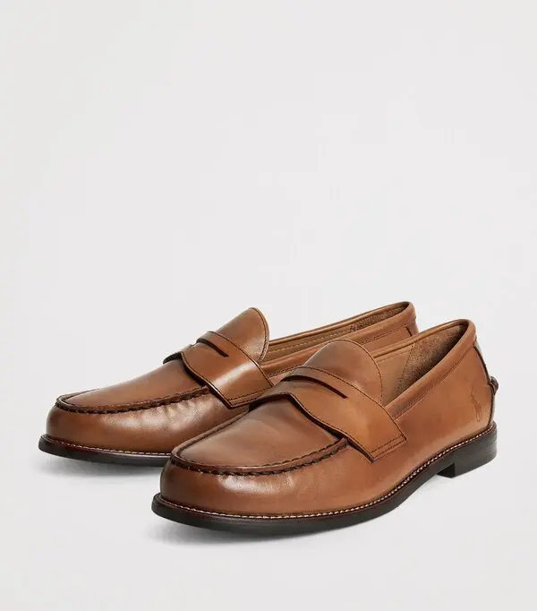 Polo Ralph Lauren Leather Penny Loafers - Brown