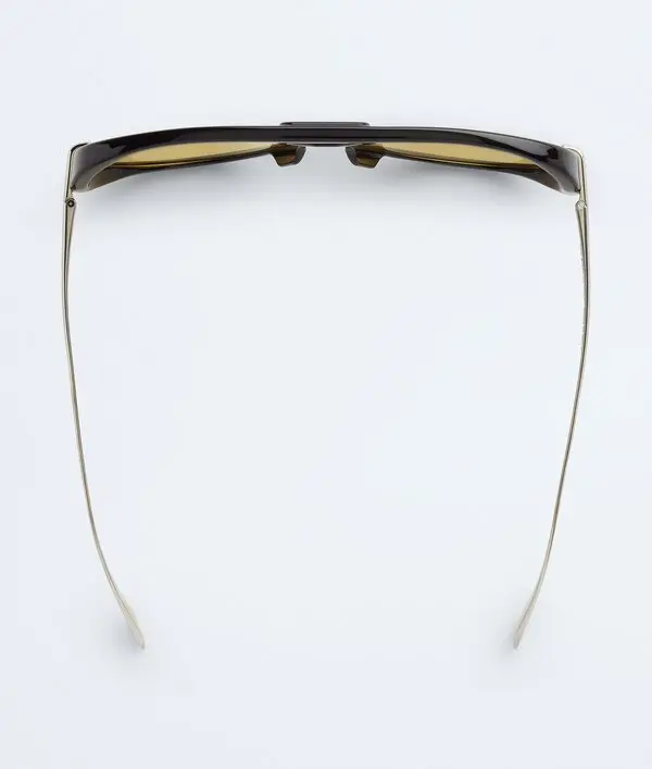 Bottega Veneta Classic Aviator Sunglasses - Black/yellow