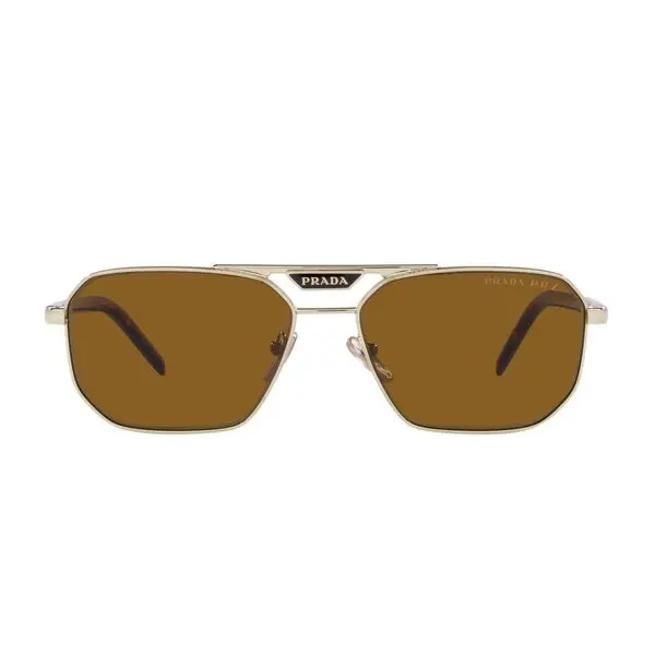 Prada Rectangle Sunglasses - Gold