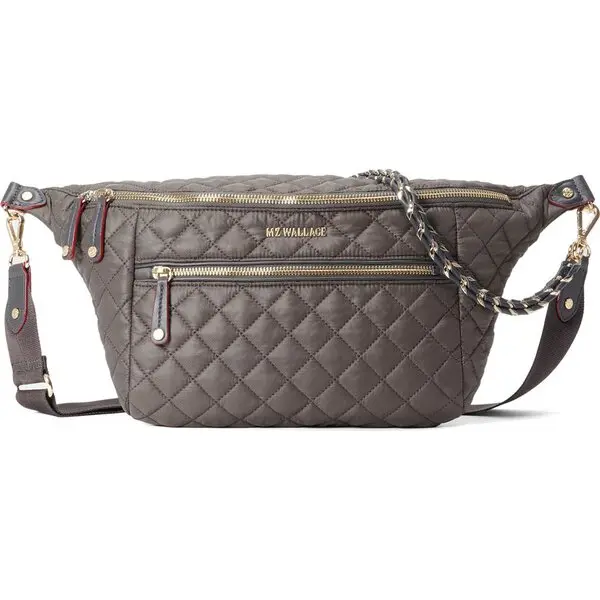 Mz Wallace Small Crosby Quilted Nylon Convertible Bag - Magnet