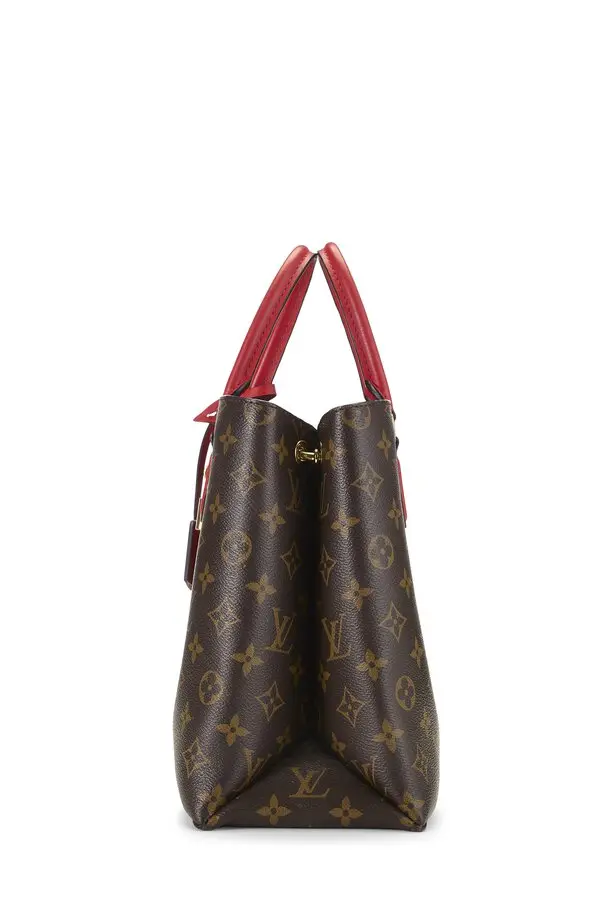 LOUIS VUITTON Monogram Canvas Flower Tote - Red