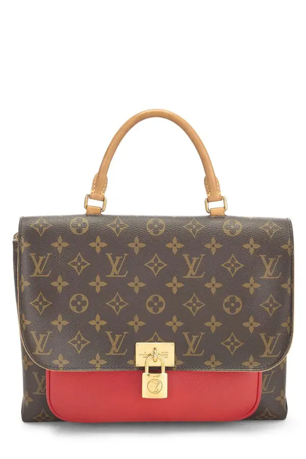 LOUIS VUITTON Monogram Marignan Satchel With Gold-tone Hardware - Brown