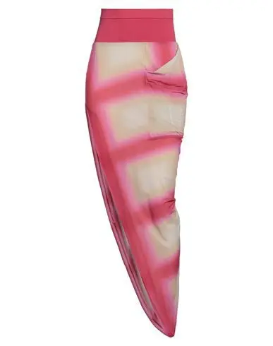 Rick Owens Maxi Asymmetric Skirt - Red