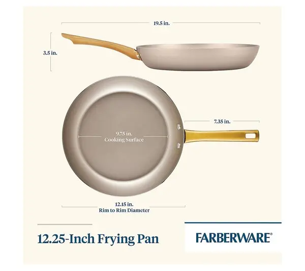 FARBERWARE Radiant 12.25' Nonstick Frying Pan