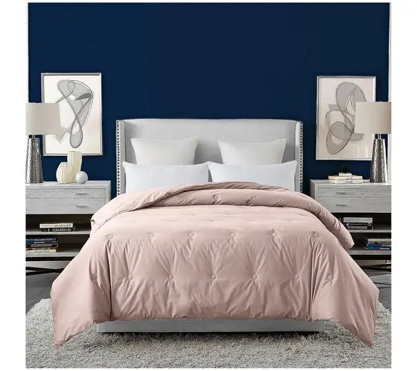 ROYAL VELVET Tufted Down Alternative Comforter- Blush King - One-color