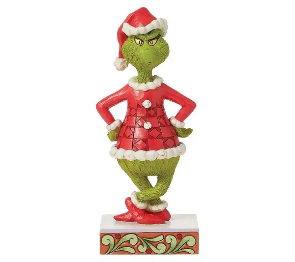 JIM SHORE Grinch Grinch With Hands On His Hi Ps - One-color
