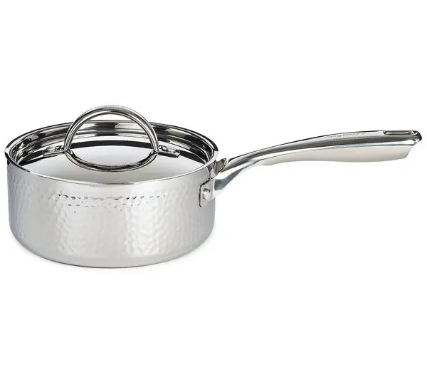 BERGHOFF Vintage Tri-ply 18/10 Ss 7' Saucepan 2 Qt., Hammered - One-color
